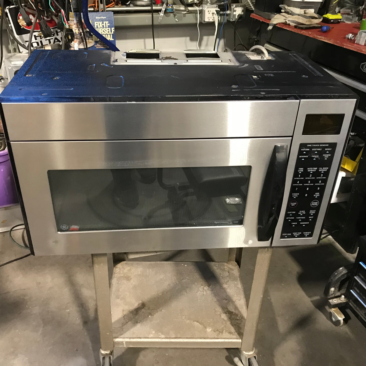 GE Profile Stainless Steel Over-The-Range Microwave 30"x 15"x 16 ...