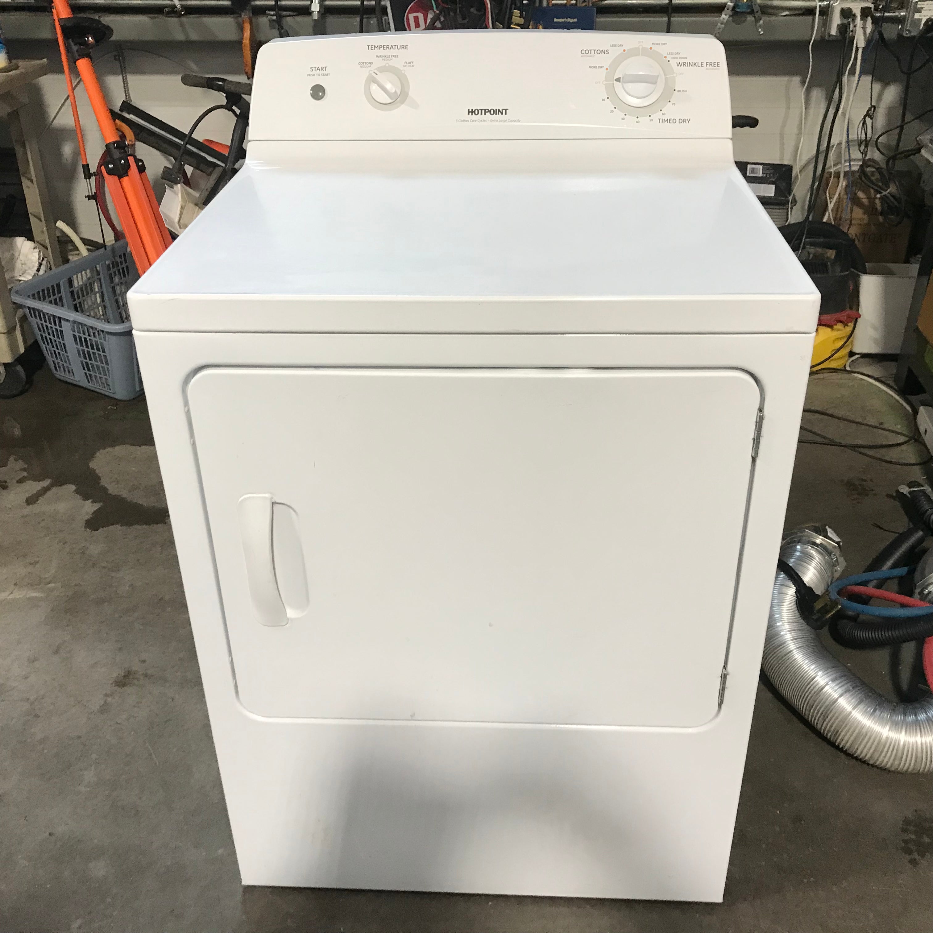 Hotpoint White Front Load Electric Dryer 27"x 26"x 42" — Habitat ...