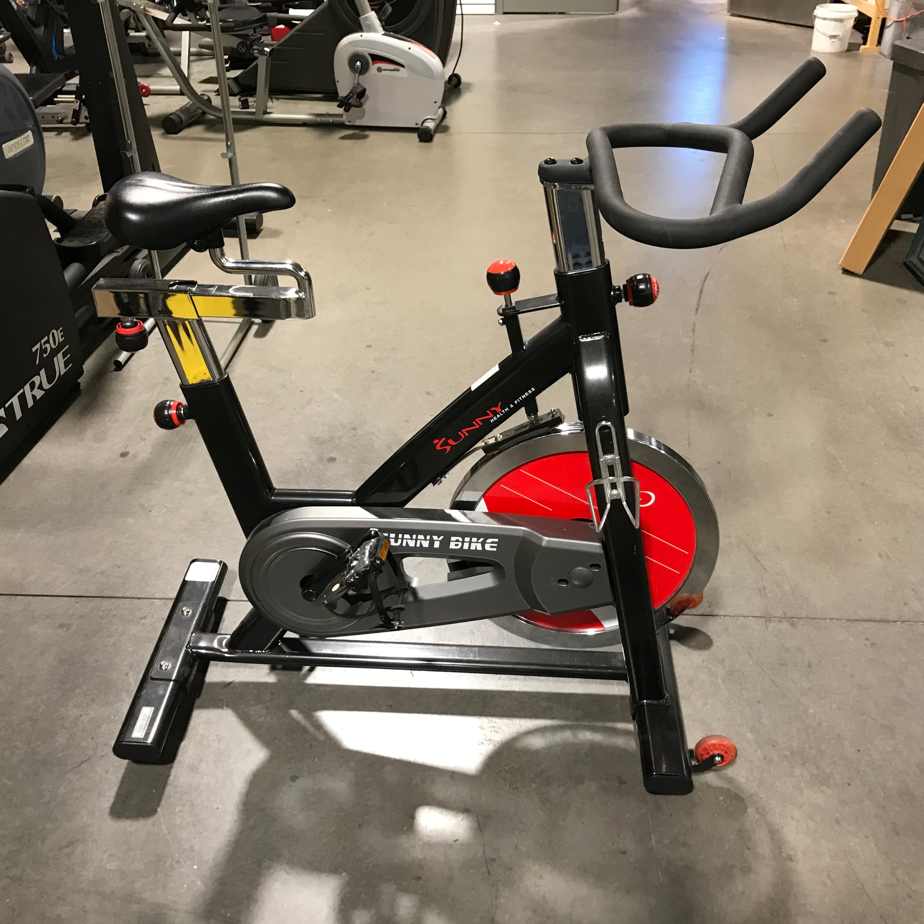 Sunny Health & Fitness Black Stationary Bike 17"x 40"x 41" — Habitat ...