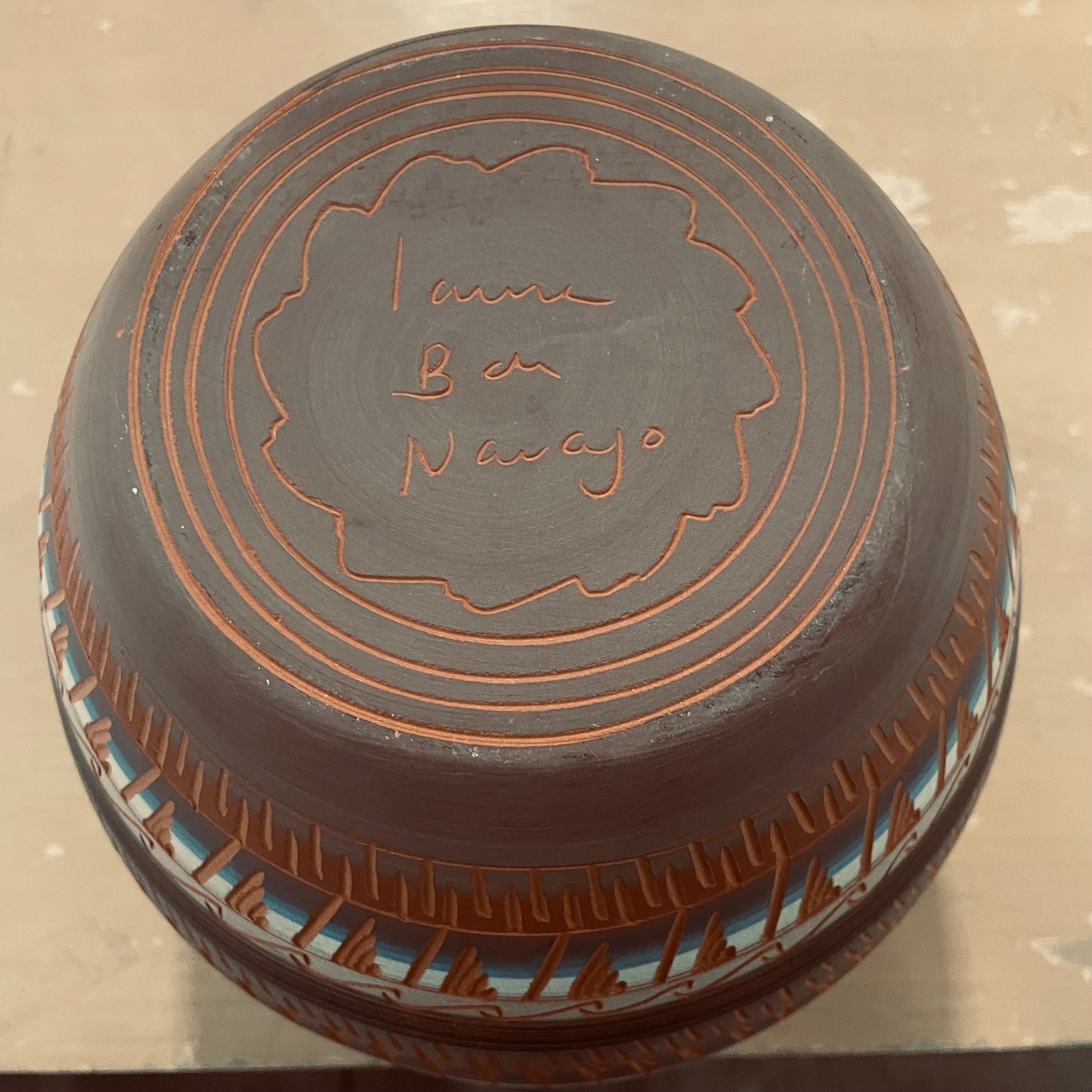 Vintage Laura Bahe Signed Navajo Handcrafted Vase/Pot,, 9"x 9 ...