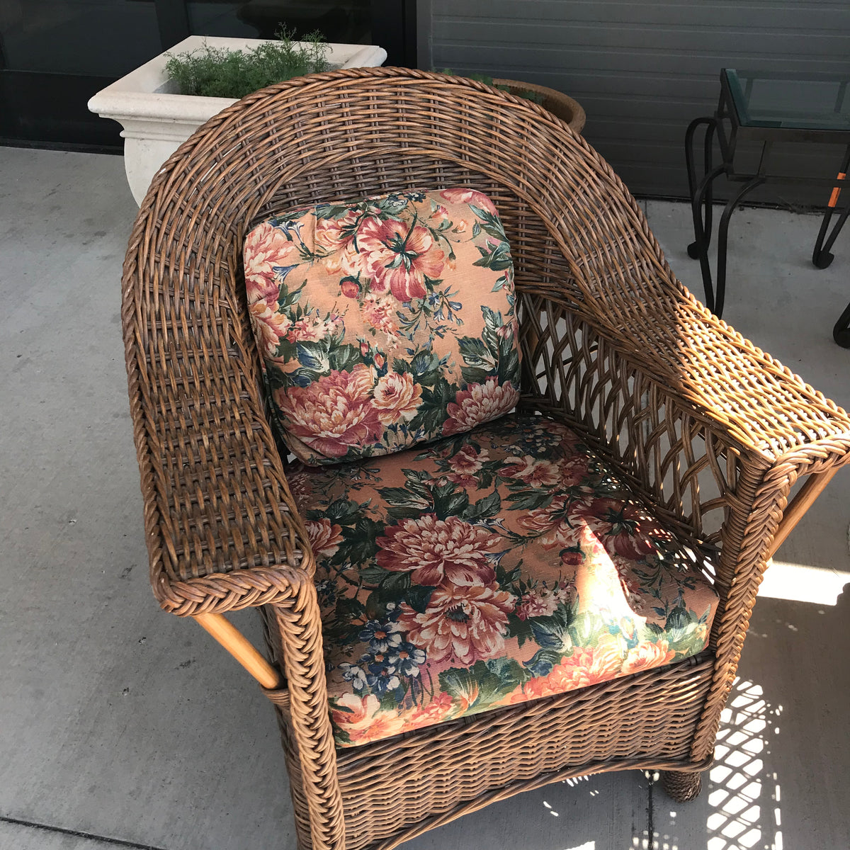 32"x 34"x 37" Paleck Rattan Wicker Patio Chair — Habitat Roaring Fork