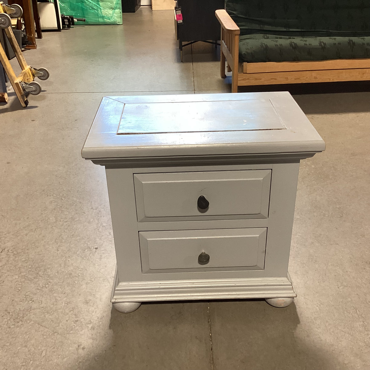 Broyhill Grey Painted Solid Wood 2 Drawer Nightstand 26"x 17"x 25 ...
