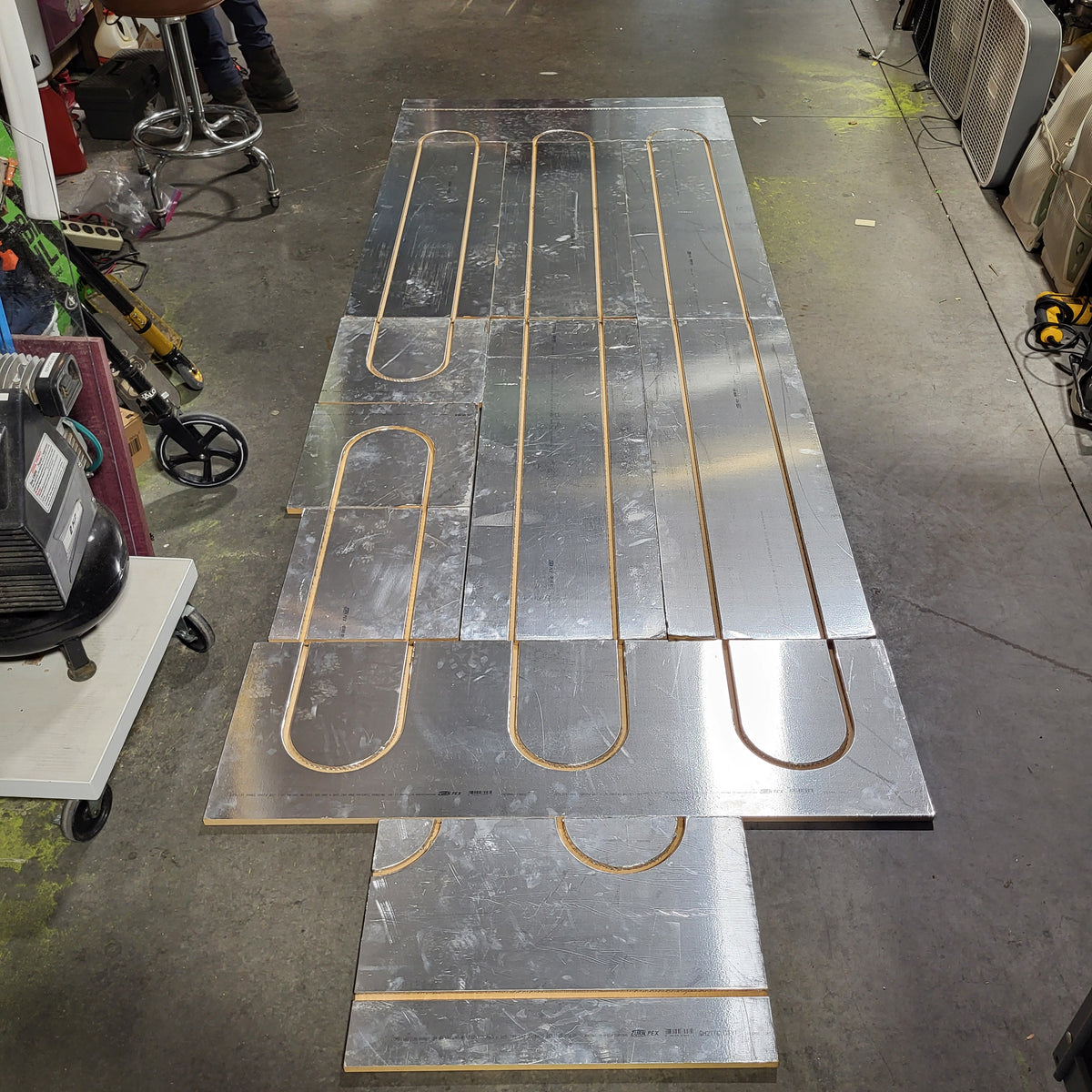 48"x 128" Zurn Thermal Track Board Flooring — Habitat Roaring Fork