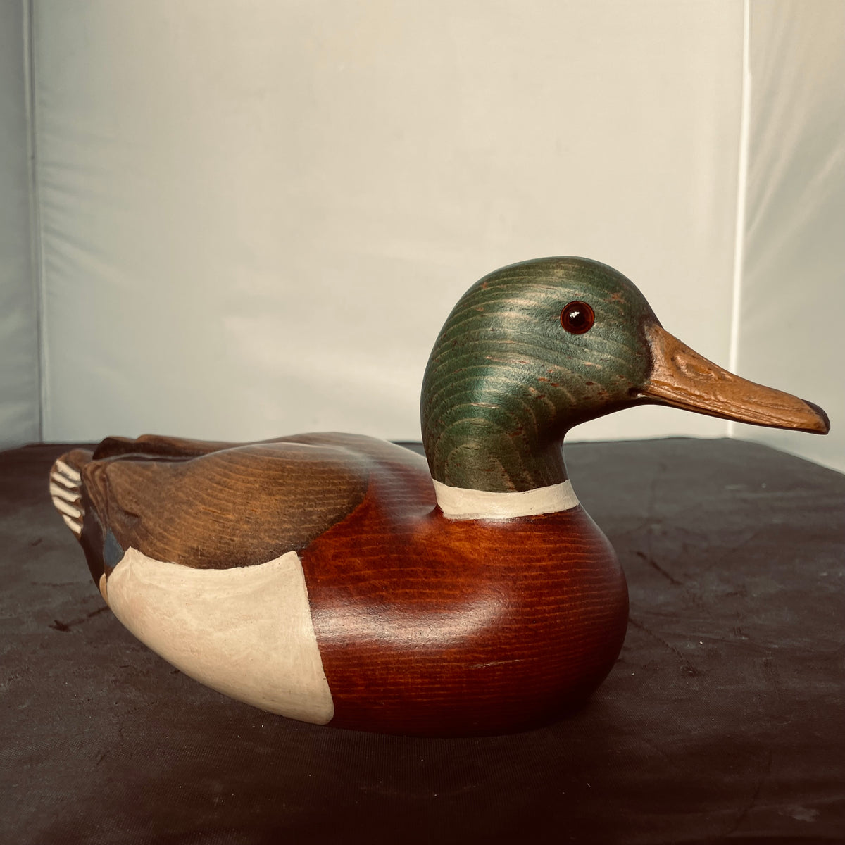12" Big Sky Carvers Hand Carved Wood Duck Decoy Signed by Michelle Sve ...