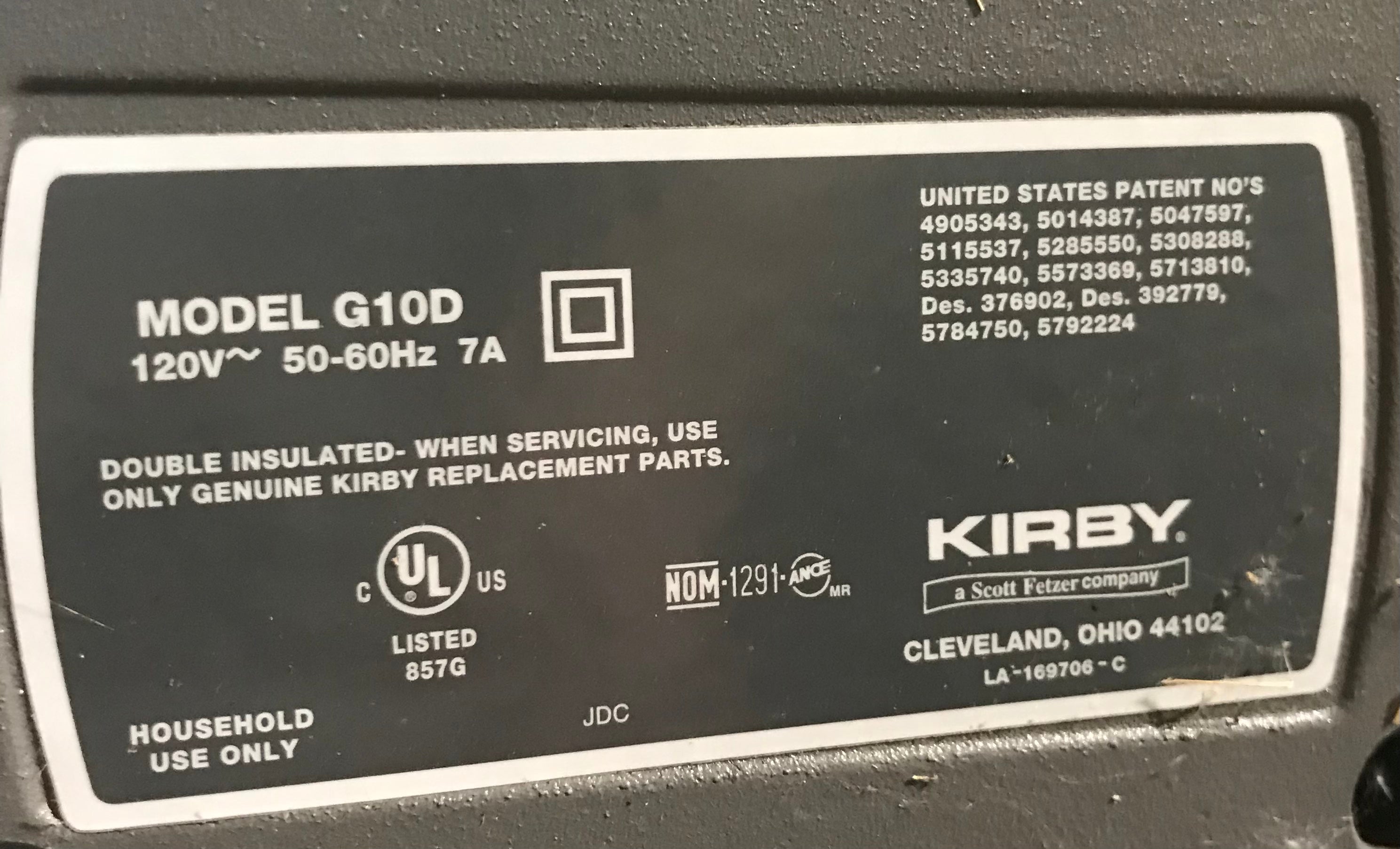 Kirby Sentria G10D Vacuum Cleaner — Habitat Roaring Fork