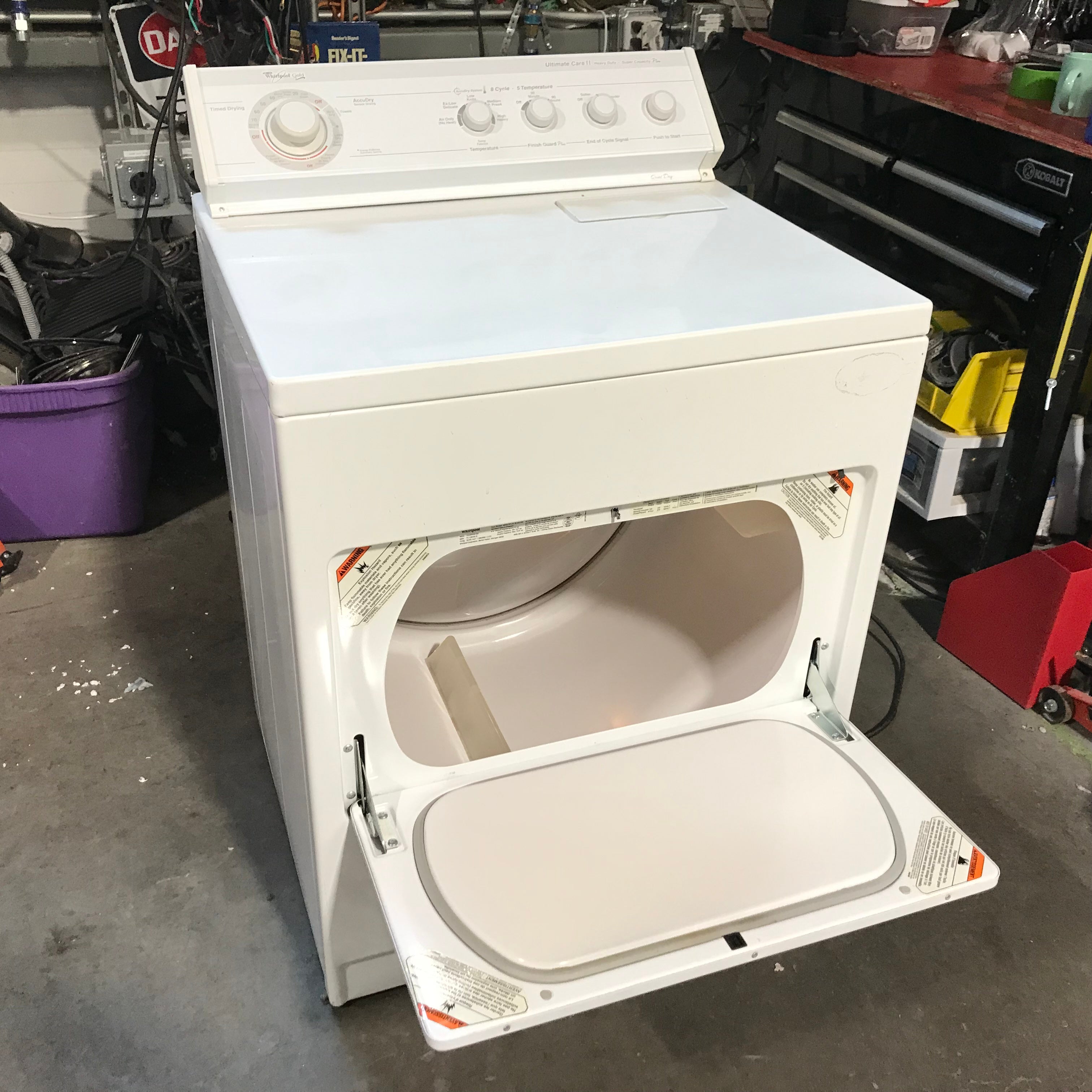 Whirlpool White Front Load Gas Dryer 29"x 28"x 42" — Habitat Roaring Fork