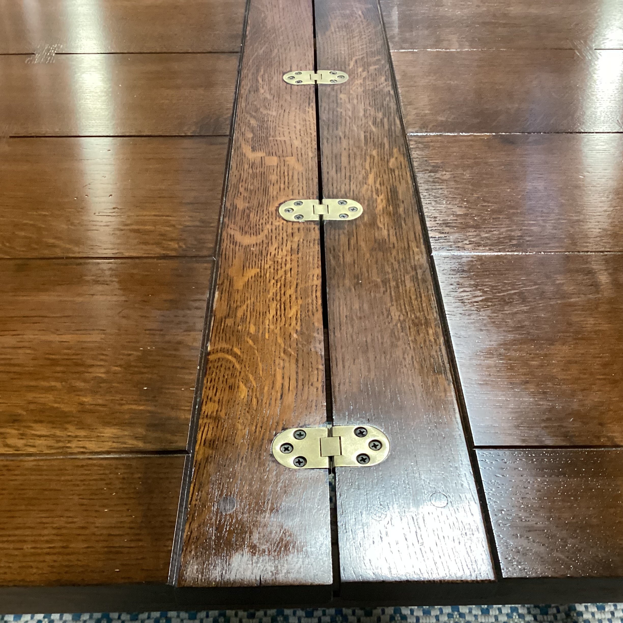 Stickley Mission Oak Flip Top Square to Rectangle Dining Table 36" to ...